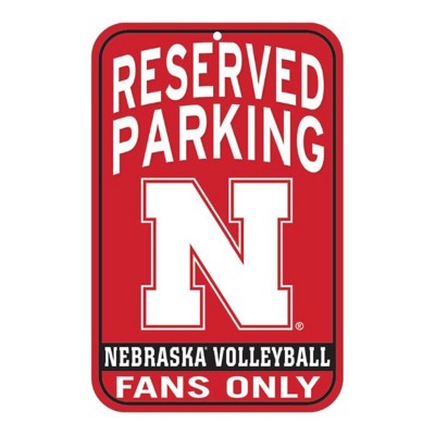 Wincraft Nebraska Cornhuskers Volleyball 11"x17" Reserved Parking Sign