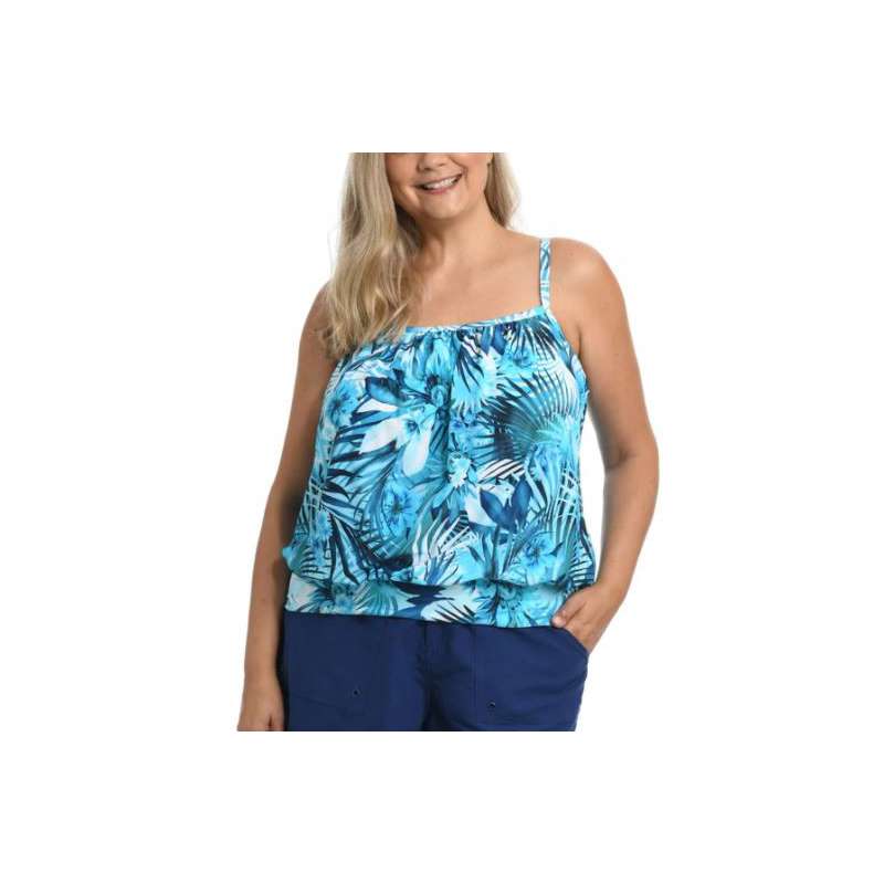 Women's Maxine Plus Size Blouson Swim Tankini | SCHEELS.com
