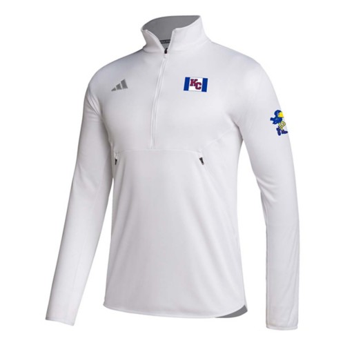 adidas Kansas Jayhawks KU In KC Long Sleeve 1/4 Zip