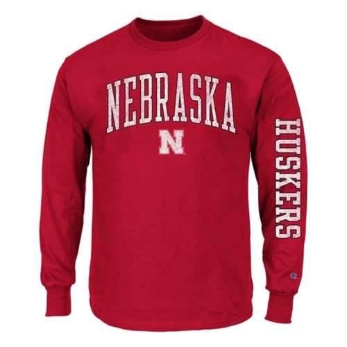 Eternal Fortune Fashion Nebraska Cornhuskers Arch Over Long Sleeve T ...