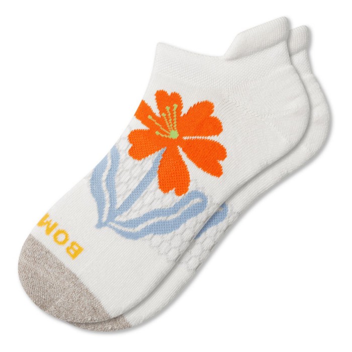 Women's Bombas Placed Hibiscus Ankle Running Socks