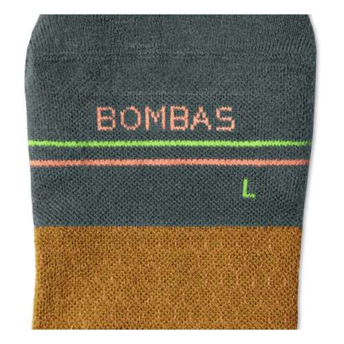 Adult Bombas Solid Double Stripe Merino Performance Quarter Running ...