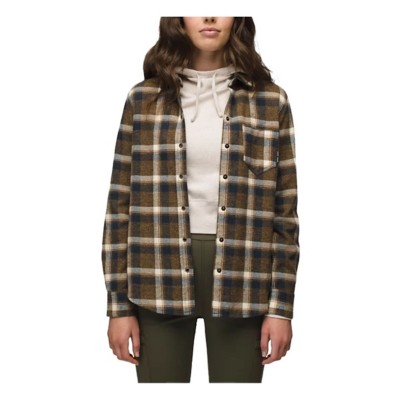 Women's prAna Golden Canyon Flannel Long Sleeve Button Up Shirt ...