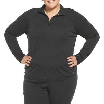 Women's Smartwool Plus Size Classic Thermal Merino 1/4 Zip Long Sleeve ...