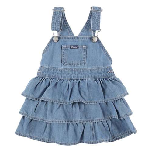Toddler Girls' Wrangler Ruffle Denim Skirtall | SCHEELS.com