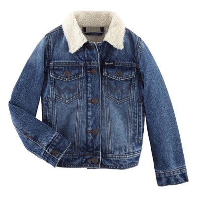 Kids' Wrangler Sherpa Denim Jacket | SCHEELS.com