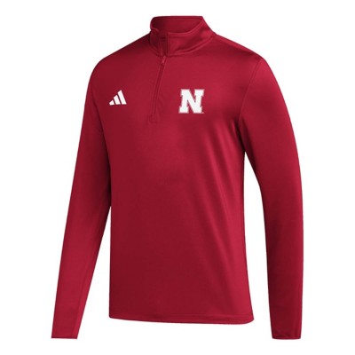 adidas Nebraska Cornhuskers Logo Golf Long Sleeve 1/4 Zip | SCHEELS.com