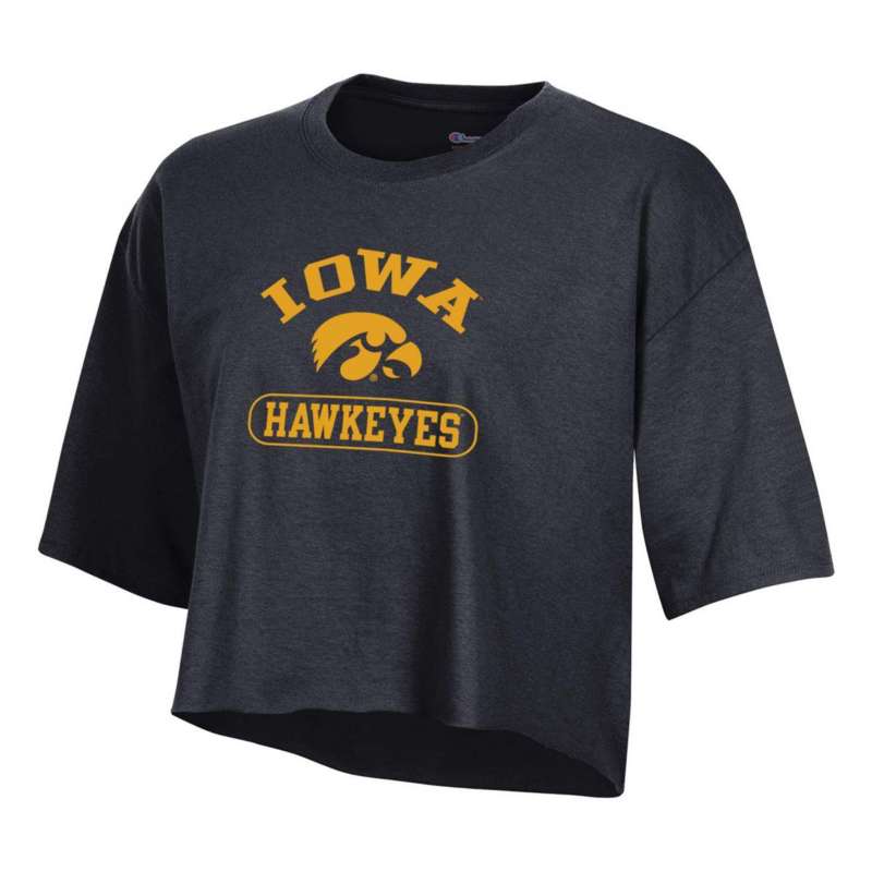 Champion Iowa Hawkeyes Chapel Long Sleeve Crop Top | SCHEELS.com