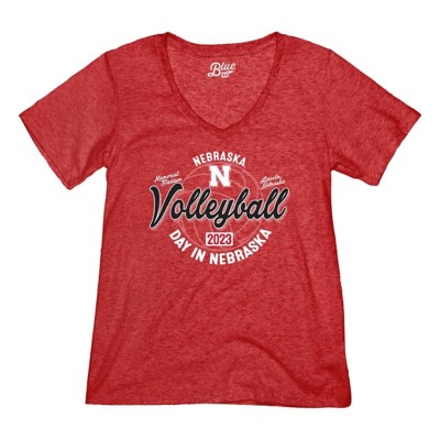 Blue 84 Women's Nebraska Cornhuskers Lucky Stars Volleyball T-Shirt ...