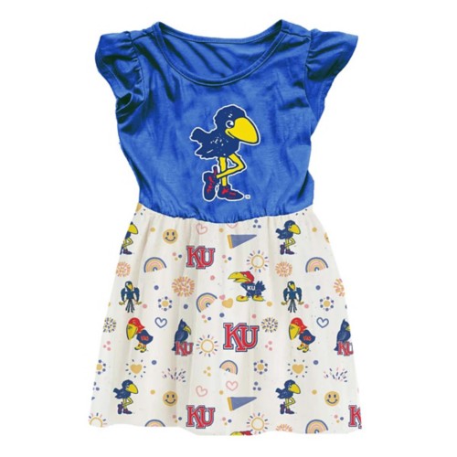 Wes and Willy Toddler Girls' Kansas Jayhawks Princess Dress