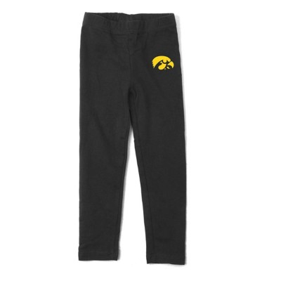 Wes and Willy Girls' Iowa Hawkeyes Logo Leggings