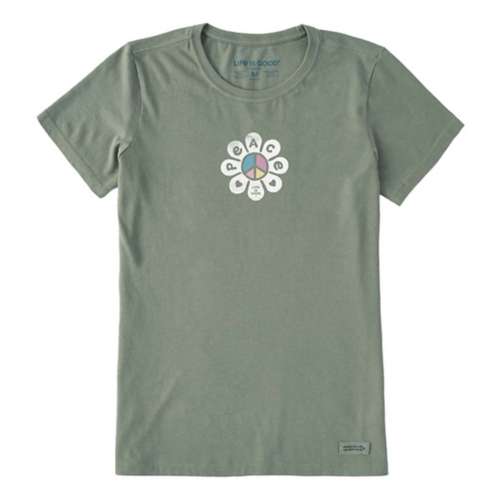 Women's Life is Good Peace Flower Crusher T-Shirt | SCHEELS.com