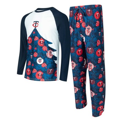 Concepts Sport Minnesota Twins Tinsel Pajama Set Long Sleeve T-Shirt ...