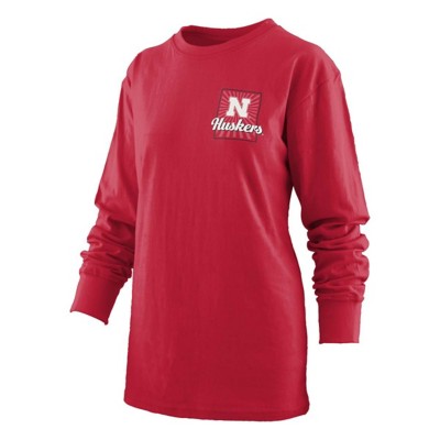 Pressbox Women's Nebraska Cornhuskers Sunraze Long Sleeve T-Shirt ...