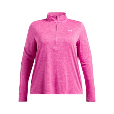 Women's Under Armour Plus Size Tech Twist Half Zip Long Sleeve 1/2 Zip ...