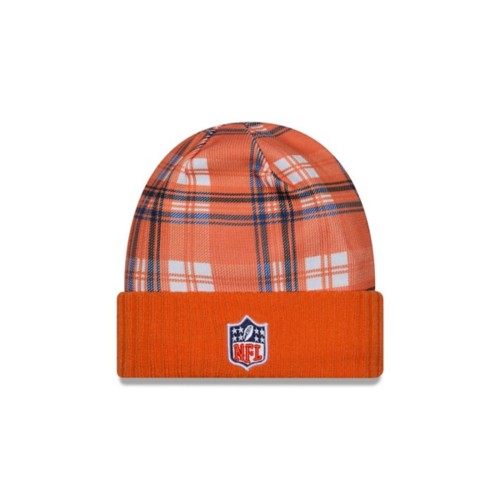 New Era Denver Broncos 2024 Sideline Plaid Beanie