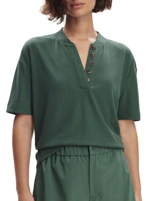 Women's Varley Kasey Mock Placket Rib V-Neck Shirt