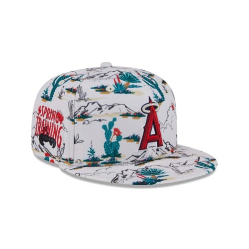 New Era Los Angeles Angels 2025 Spring Training Print 9Fifty Adjustable Hat
