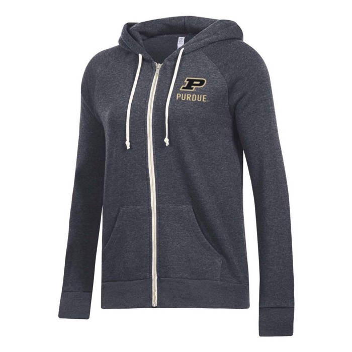Alternative Apparel Women's Purdue Boilermakers Adrian Full Zip