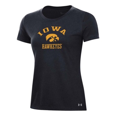 Under Armour Women's Iowa Hawkeyes Arched Logo Performance Cotton T-Shirt
