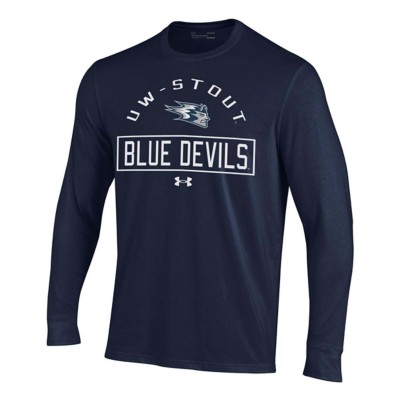 Under Armour UW-Stout Blue Devils Boxed Performance Cotton Long Sleeve ...
