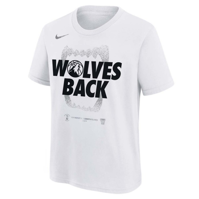 Nike Kids' Minnesota Timberwolves 2024 Playoffs Mantra T-Shirt