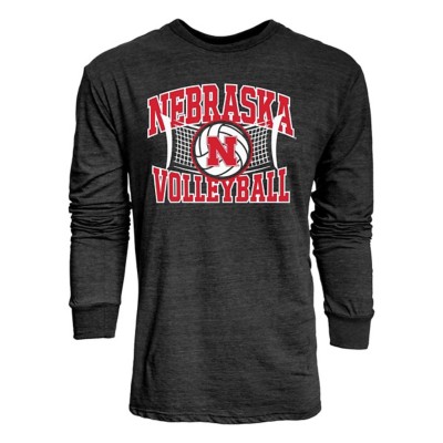 Blue 84 Nebraska Cornhuskers Volleyball Net Margin Long Sleeve T-Shirt