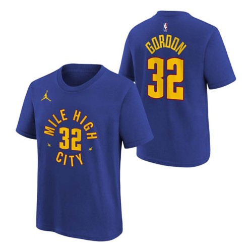 Nike Kids' Denver Nuggets Aaron Gordon #32 Statement Name & Number T-Shirt