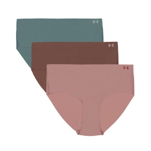 Women's Under Armour Pure No Show 3 Pack Hipster Underwear