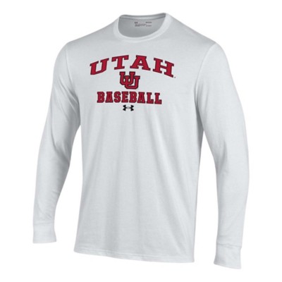 Under Armour Utah Utes Baseball Performance Cotton Long Sleeve T-Shirt