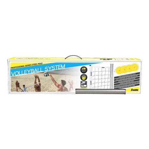 Franklin Sports Steel Volleyball Net And Post Set