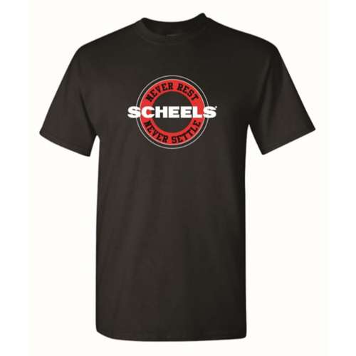 Men's Decom Scheels Never Rest Never Settle T-Shirt | SCHEELS.com