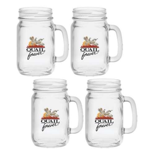 Quail Forever Mason Jar Glasses | SCHEELS.com