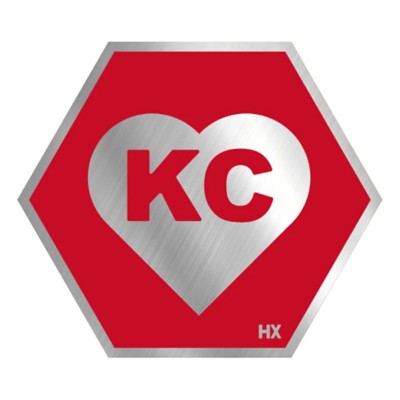 HX Tags Red Heart KC Sticker