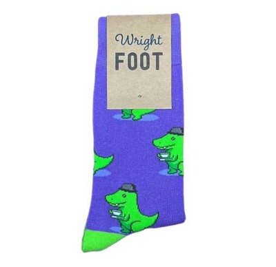 Wright Foot Tea Rex Crew Socks