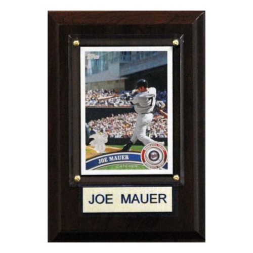 C and I Collectables Minnesota Twins Joe Mauer 4X6 Plaque