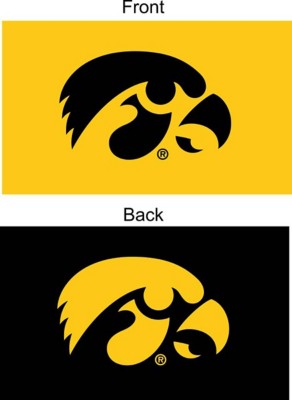 Sewing Concepts Iowa Hawkeyes 2 Sided Tigerhawk 3'x5' Flag