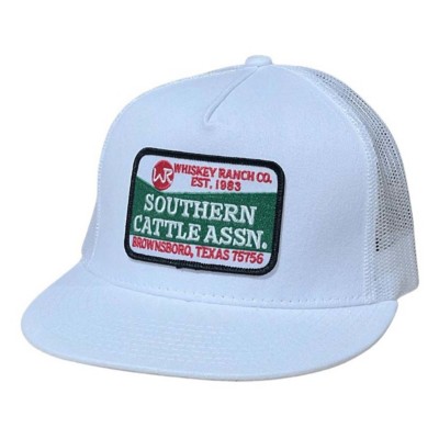 Men's Whiskey Bent Hat Co. Whiskey Bent White Cattle Snapback Hat ...