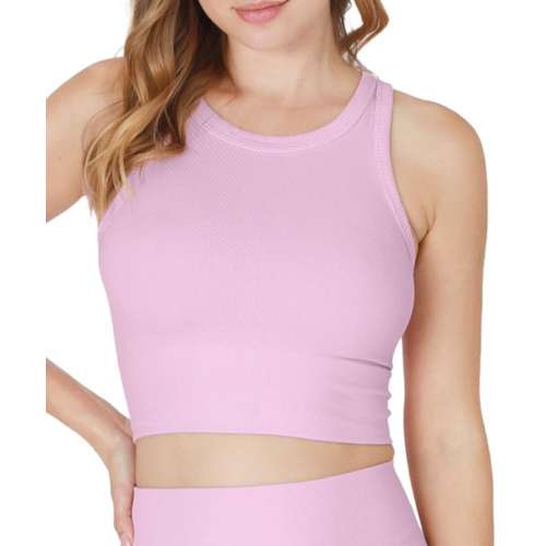 Women's NikiBiki High Neck Chevron Crop Tank Top | SCHEELS.com