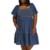 Women's DAVI & DANI Plus Size Tiered Smock Square Neck Dress