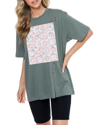 Women's Zutter Floral Box Print T-Shirt | SCHEELS.com