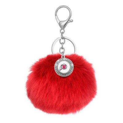 Spirit Gear Utah Utes PomPom Keychain