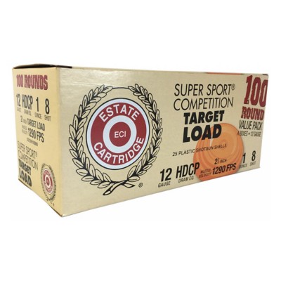 Estate Super Sport Competition Target Load Shotshells 200 Round Box ...