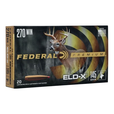 Federal ELD-X 270 Winchester Rifle Ammunition 20 Round Box