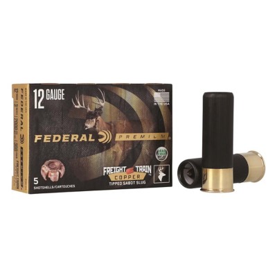 Federal Premium Freight Train Copper Tipped Sabot Slug 12 Gauge Shotshells