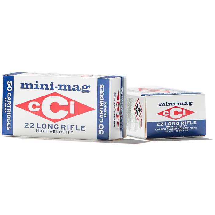 CCI Mini-Mag HP 22 LR Rimfire Ammunition 50 Round Box