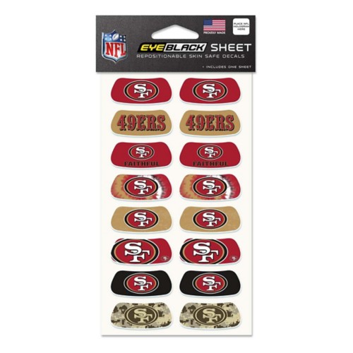 Wincraft San Francisco 49ers Eye Black Sticker Strips