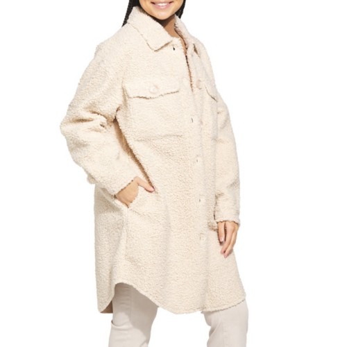 Women's Tribal Bonded Shearling Long Sleeve Shacket