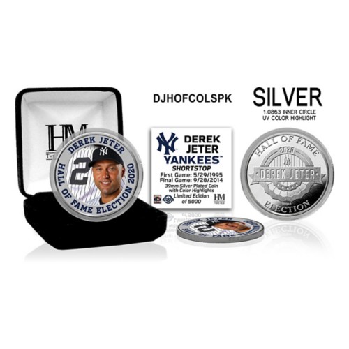 Derek Jeter 2020 HOF Color Silver Coin