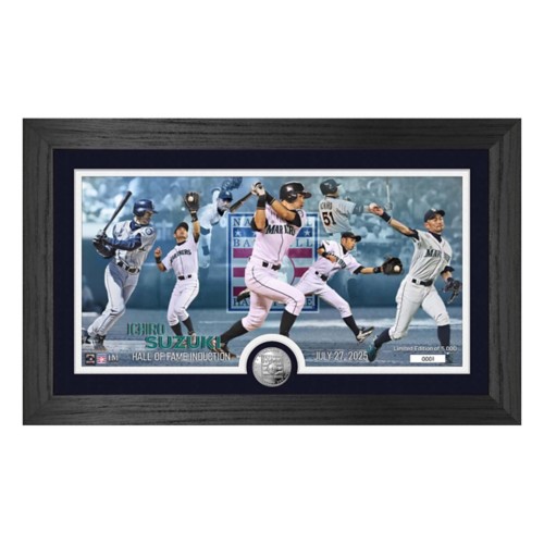 Highland Mint Ichiro Suzuki Hall of Fame Induction Silver Coin Pano ...